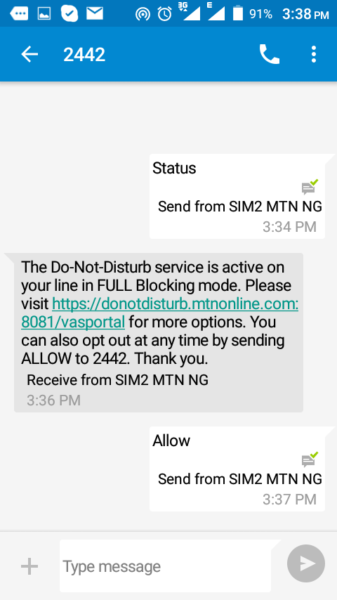 Sending Bulk SMS to Numbers Affected by MTN Nigeria's Do Not Disturb ...